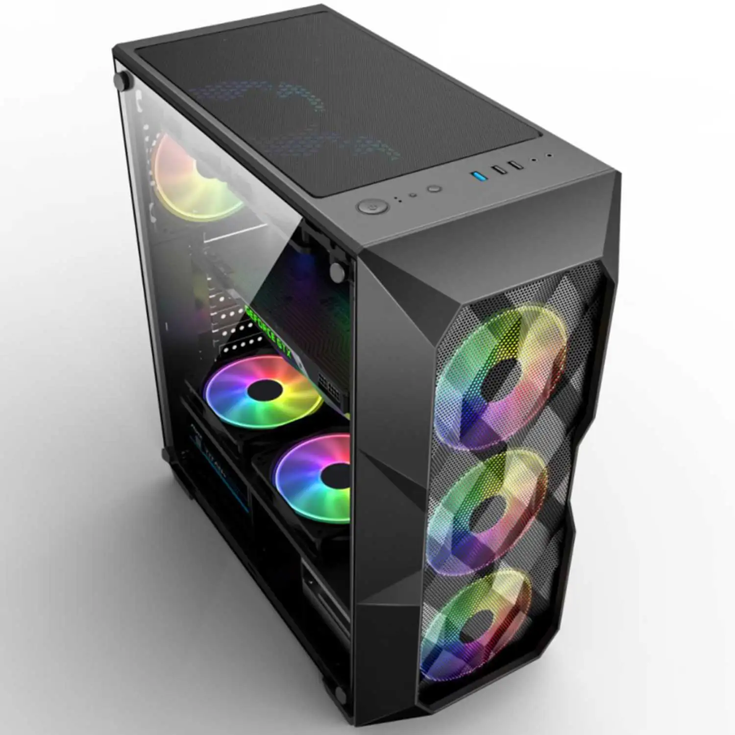 Oem Gaming Desktop Tempered Glass Cpu Atx Tower Gaming Computer Case ...