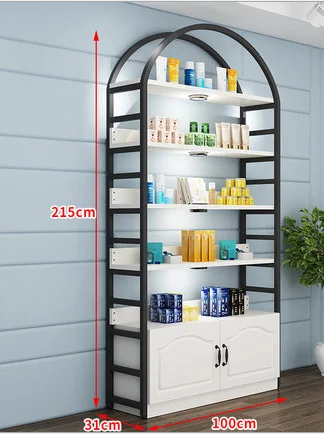 New Fashion White Layered Cosmetic Rack - Freely Assembled