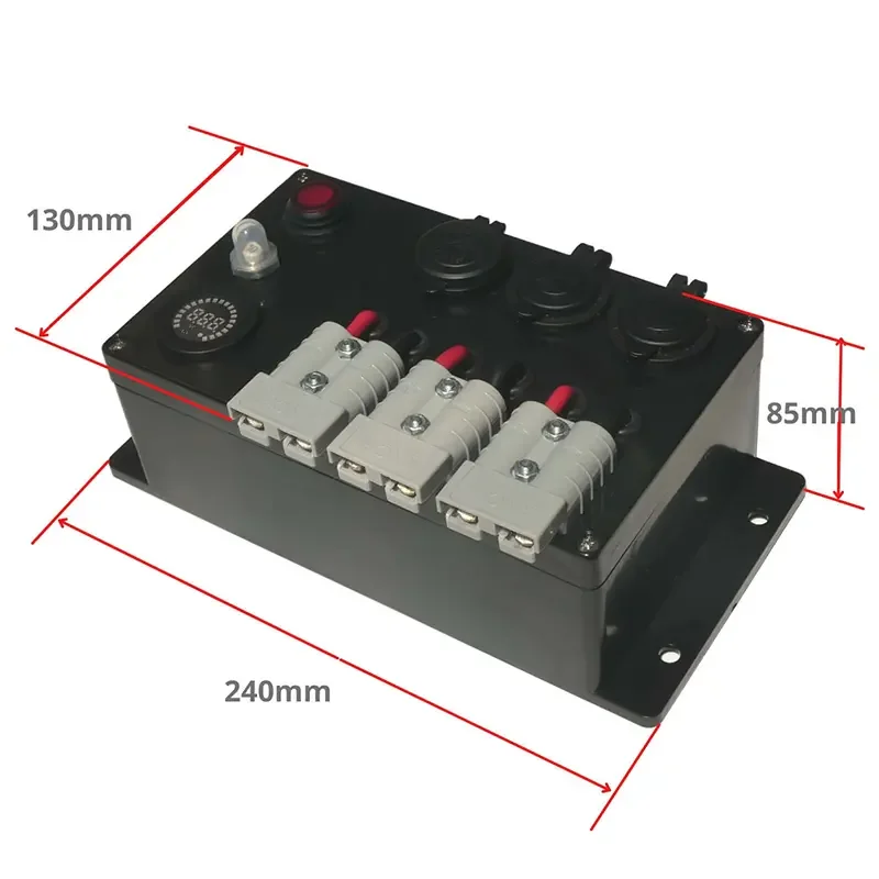 Auto Electronics Battery Power System Control Distribution Box 3 Cig ...