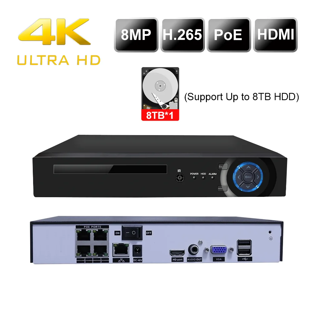 4k速度圆顶摄像机NVR监控系统套件8MP 30X PoE摄像机NVR CCTV系统集IMX415 Hik兼容