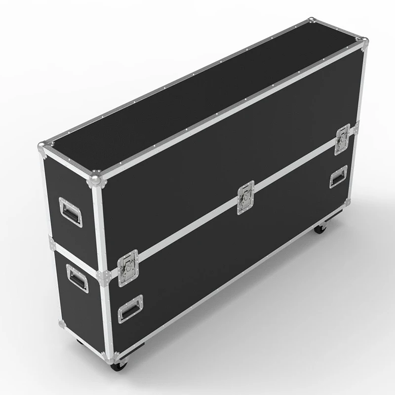 Aluminum Flight TV Case Single 80 Inch Custom Screen Flight Case ...