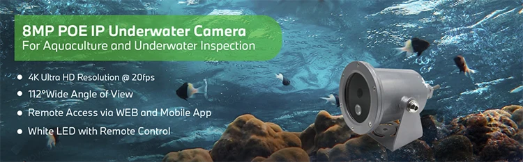 4k Poe Ip Underwater Camera For Aquaculture And Underwater Inspection ...