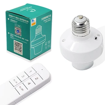 Qiachip Qa-dt03 Smart Remote Control Light Socket E26 E27 Bulb Adapter ...