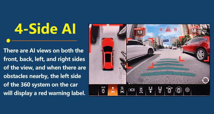 Smartour Bird View 4 Side AI Car360 Camera System - 360° Vision