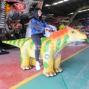 Outdoor Theme Park Coin Operated Simulation Dinosaur Ride - Buy ...