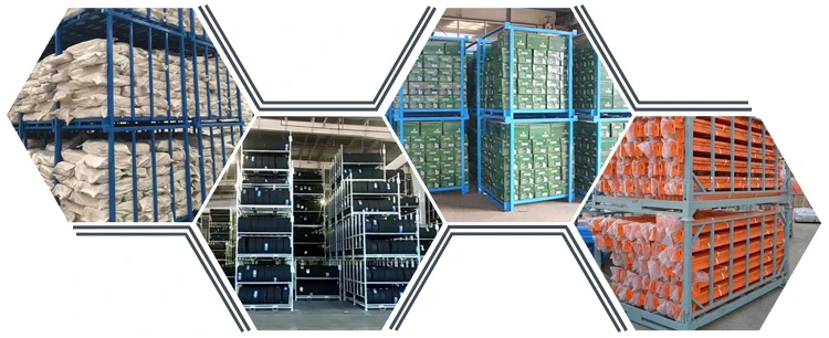 Industrial Warehouse Collapsible Stackable Pipe Pallet Steel Storage ...