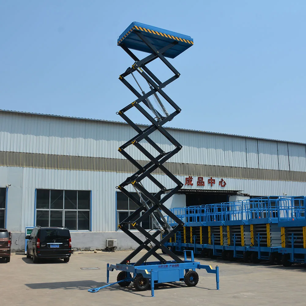 300 500 Kg Full Electric Mobile Folded Platform Portable Hydraulic ...