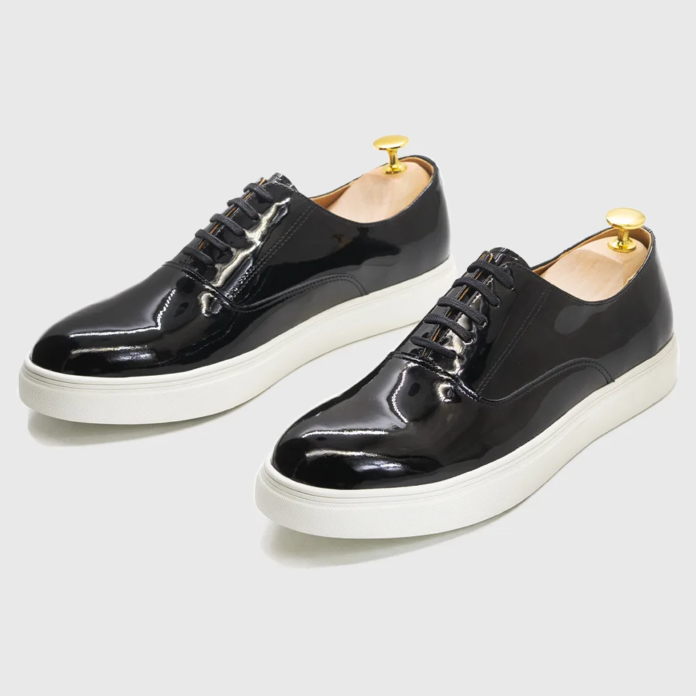 Sh10814a 2025 Men Shoes Office Wear Pure Leather Mens White Formal Shoes