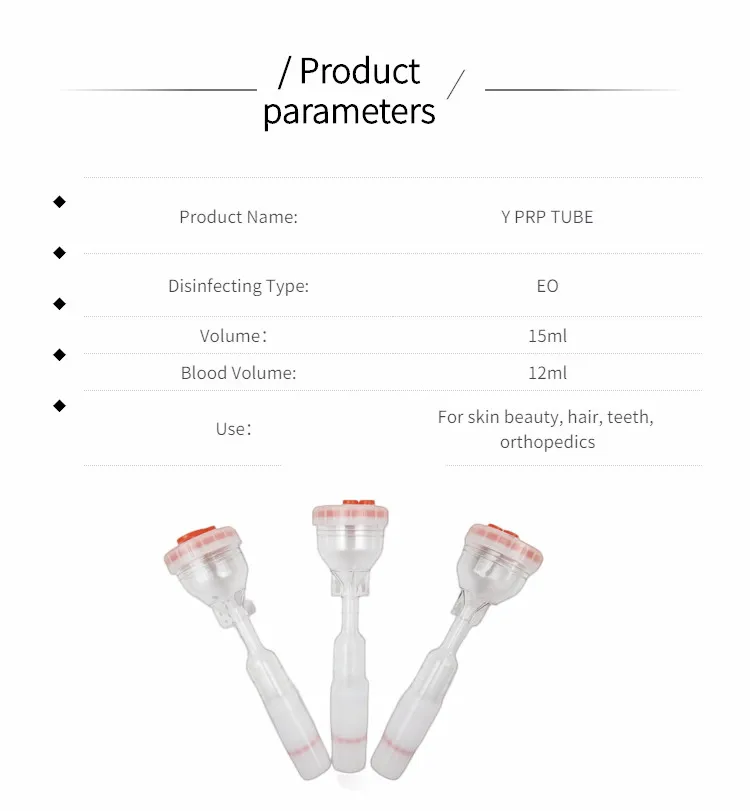 Y Prp Kit High Quality Prf Factory Blood Test Tube Platelet Rich Plasma ...