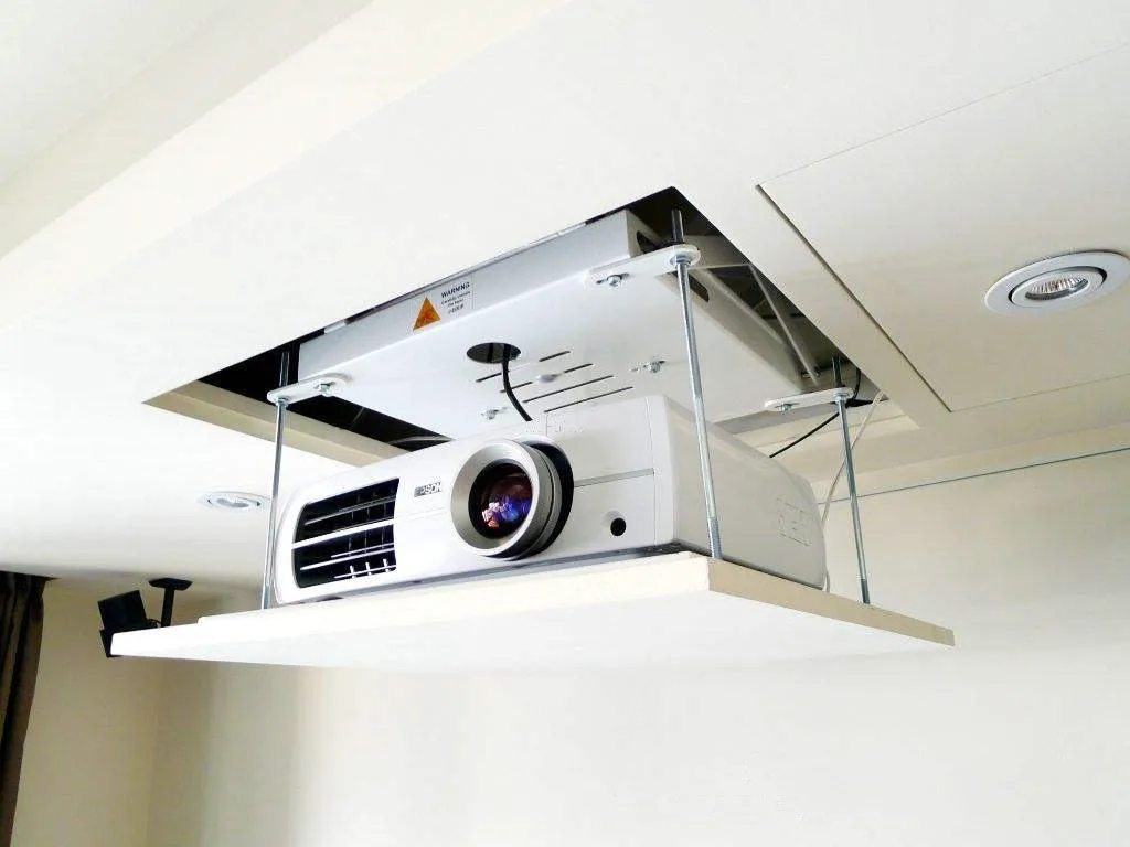 1 Meter Motorized Projector Lift With Remote Control Scissor Type ...