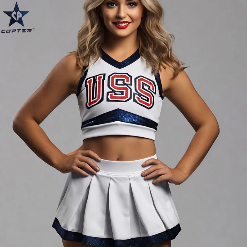 Dancing Sublimation Cheerleading Uniforms Adults All Star Sideline ...