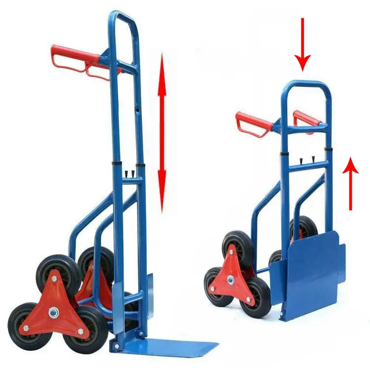 200kg Heavy Duty Six Wheel Hand Cart For Stairs Climbing Wheelbarrow ...