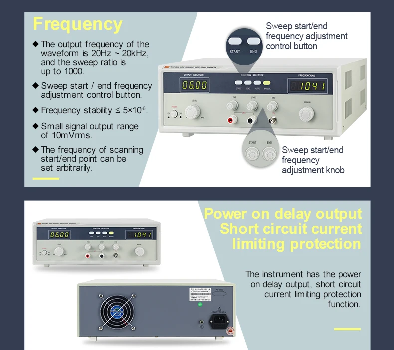 Rek Rk1212bln Audio Signal Generator 20khz Frequency Output Arbitrary ...