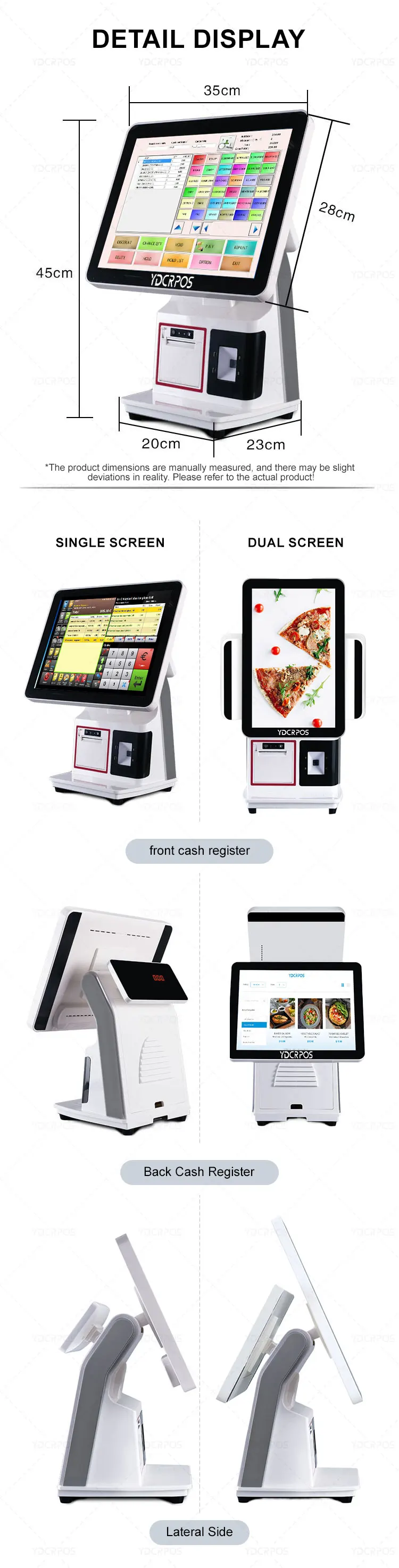 Restaurant Retail Touch Pos Cashier Machine POS Terminal Cash Register ...