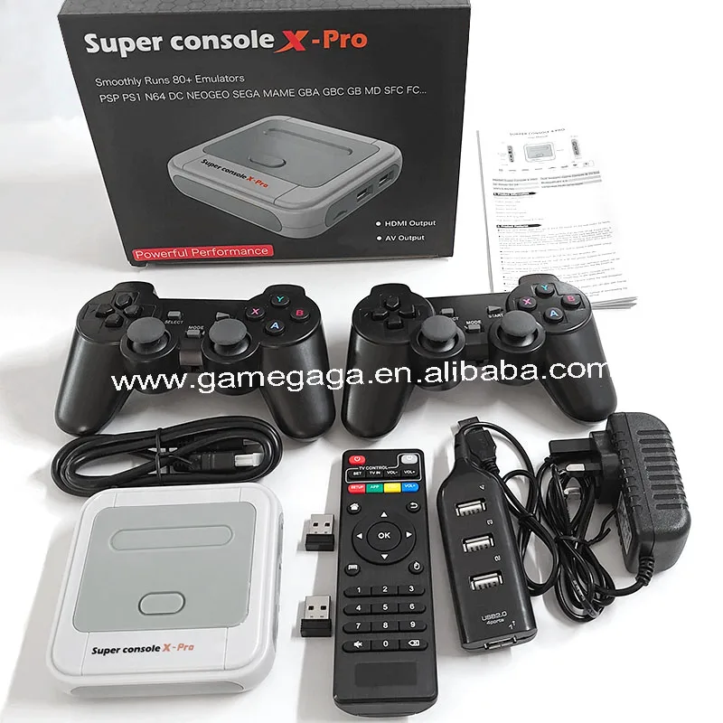 Super Console X Pro 50+ Emulator 50000+ Games Retro Mini Tv Box Video Game Player For Ps1/n64/dc ...