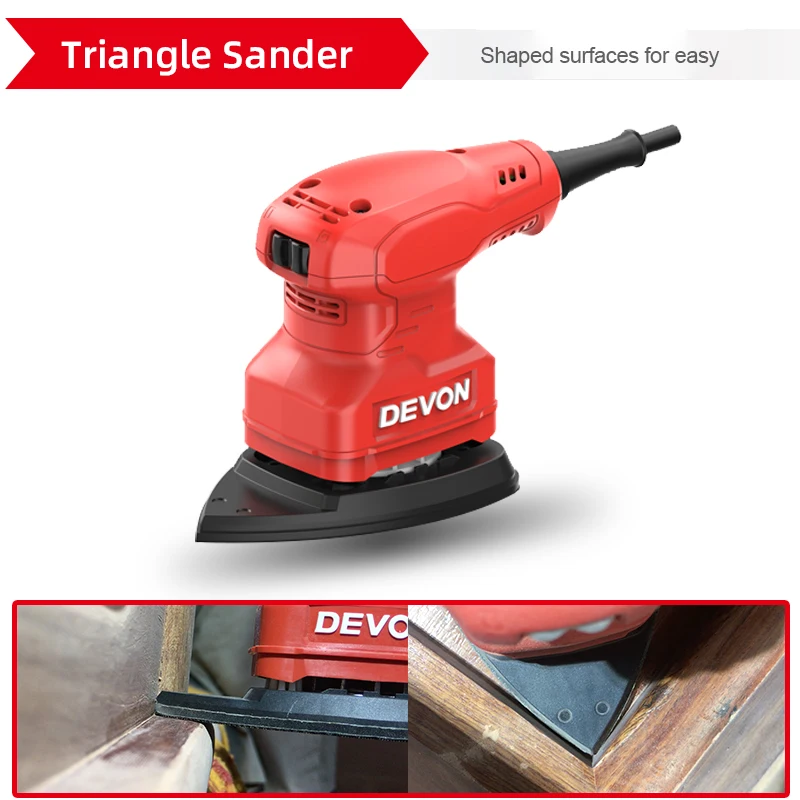 DEVON Corded Triangular Orbital Sander 170W - Versatile & Powerful