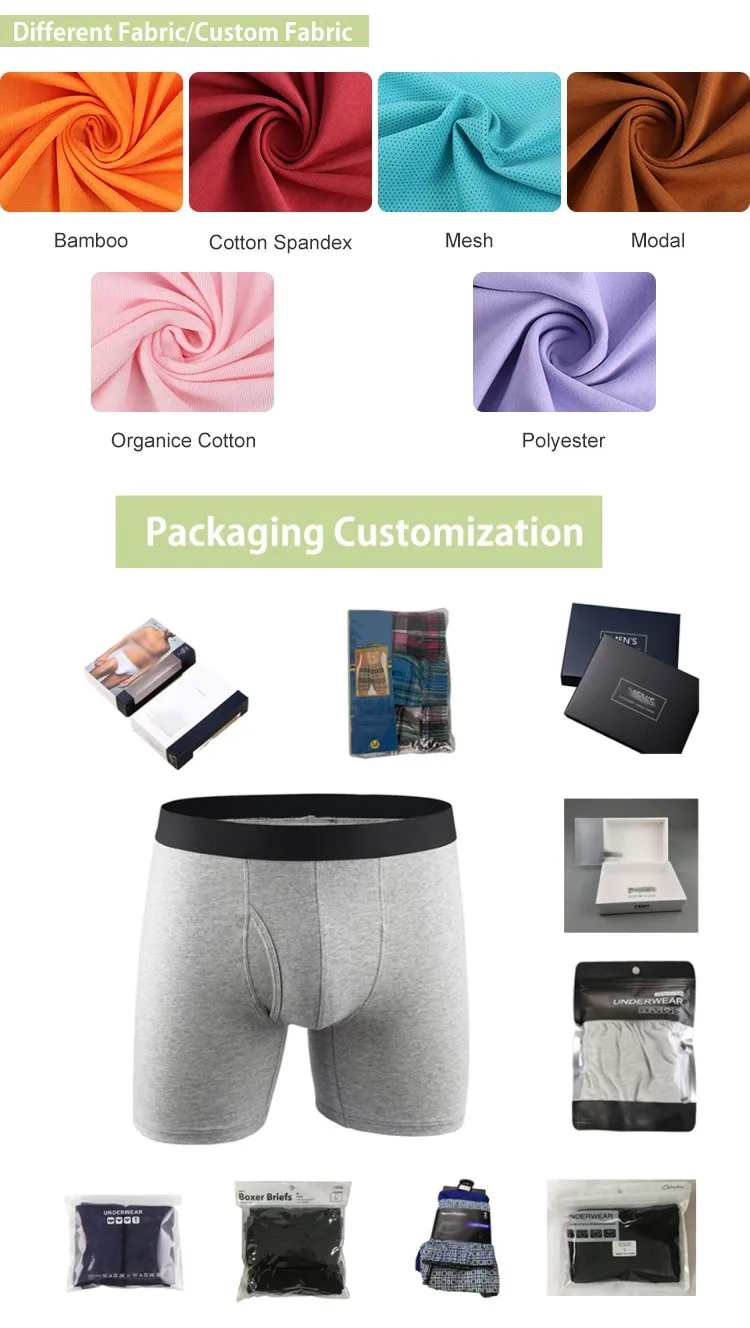 High Quality Private Label Custom Man Boxer Shorts Cotton Pour Hommes ...