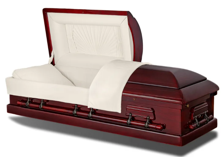 Solid Wood Premium American Standard Casket for Adult