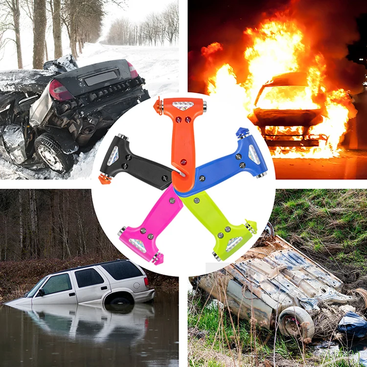 Portable Powerful Auto Emergency Car Escape Tool - Safety Hammer