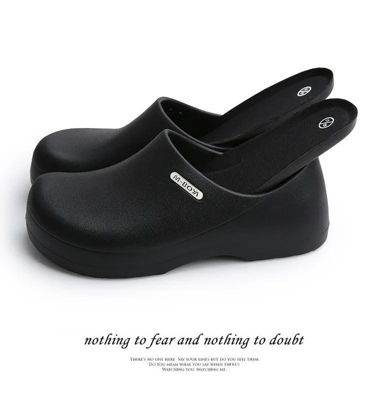 Cook Working Shoes Kitchen Clogs Non-slip Chef Shoes Casual Flat Work ...