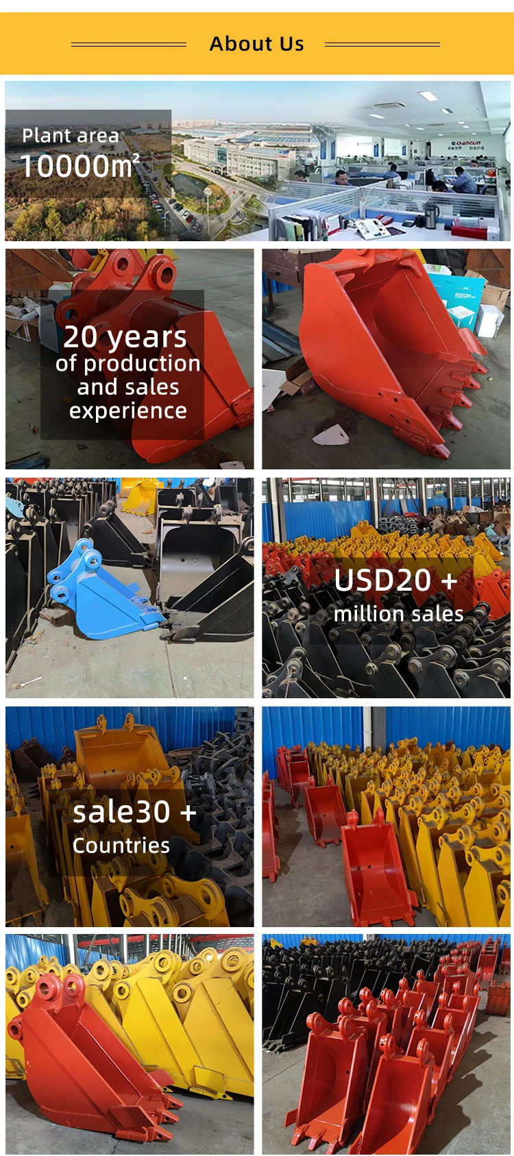 GPR Excavator Heavy Duty Big Bucket 2.3m3 CAT 340 Excavator Rock Stone ...