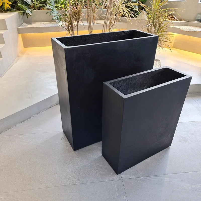 Tall Rectangular Big Large Tree Plant Pots For Street Villa Balcony ...