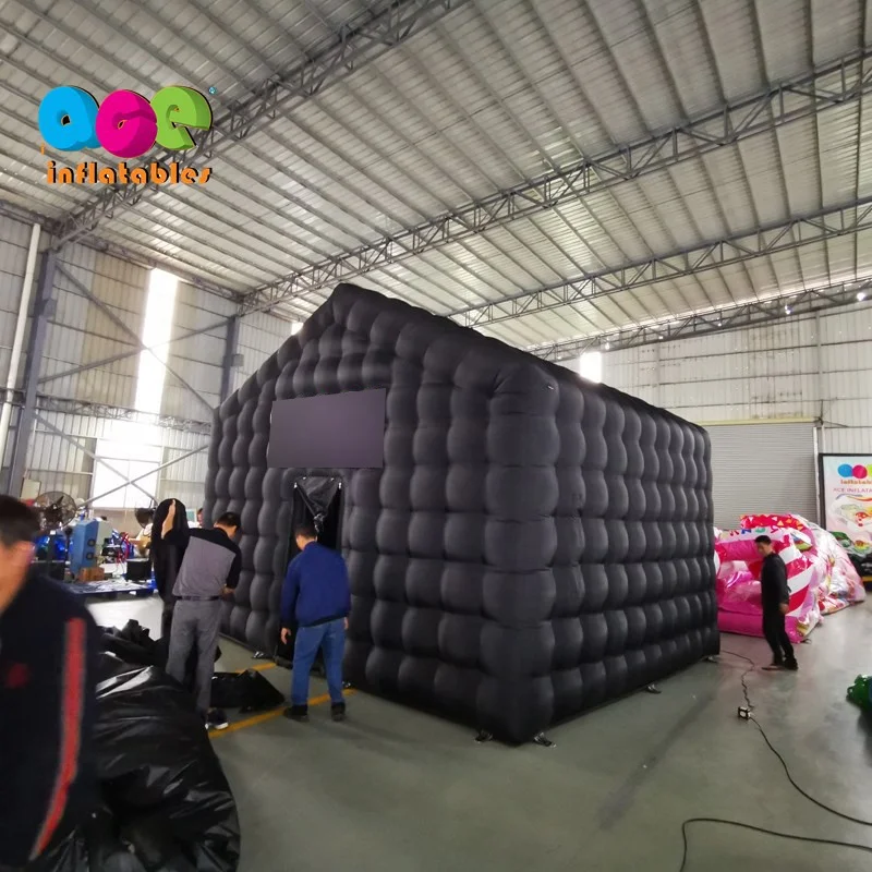 20ft Giant Custom Portable Black Inflatable Nightclub Cube Party Bar ... 20ft Giant Custom Portable Black Inflatable Nightclub Cube Party Bar ...