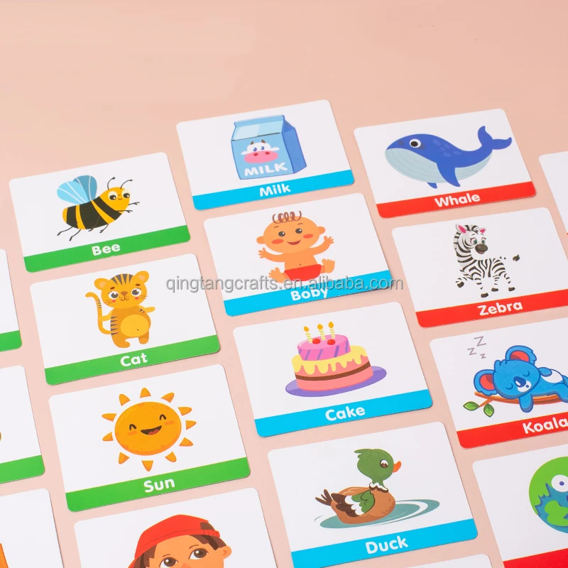 Funny Five Sets Of Column Spelling Words Toy Matching Blocks Wooden ...