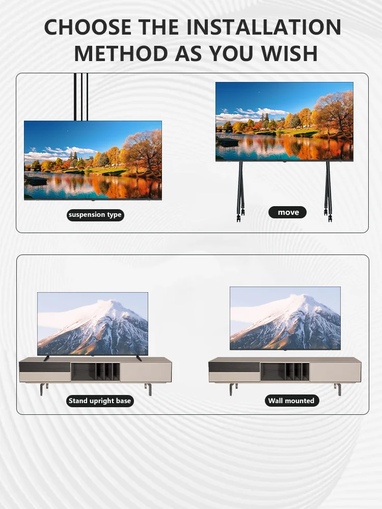 4K Thin Screen LED Smart TV with Stand Android 13 System & WebOS 19" 32 ...