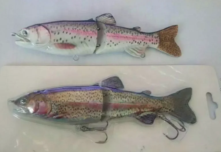 New The Most Realistic Hand Carved Vivid Body Hand Made Lure Two ...