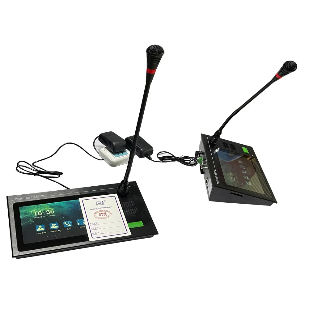 SIP Intercom System Telephone Microphone and SIP Broadcasting System ...