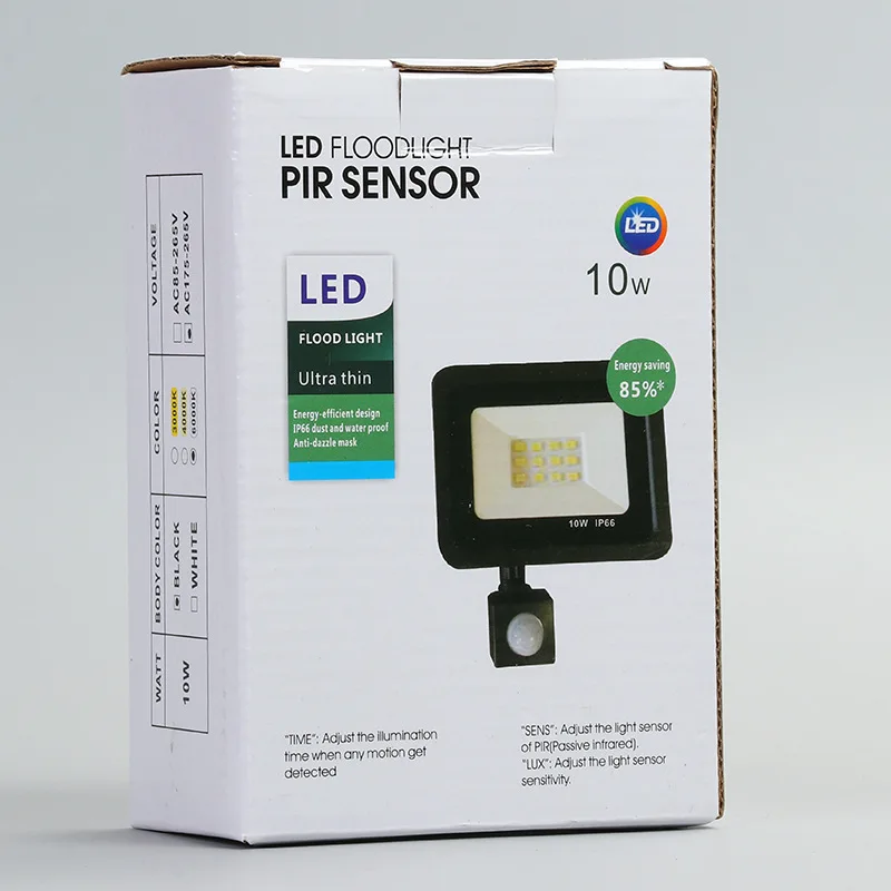 10w 20w 30w 50w 100w Led Floodlight 220v 240v Waterproof Pir Motion ...
