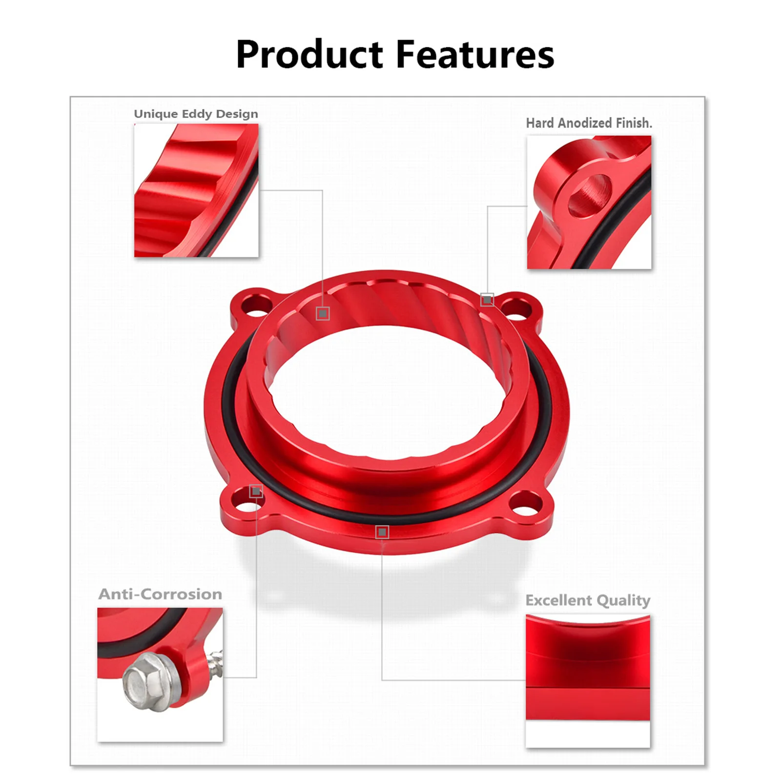 Bevinsee Intake Air Manifold Throttle Body Spacer for Dodge Charger ...