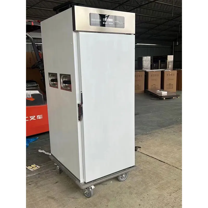 Hotel Mobile Food Warmer Carts - Single Door Stainless Steel