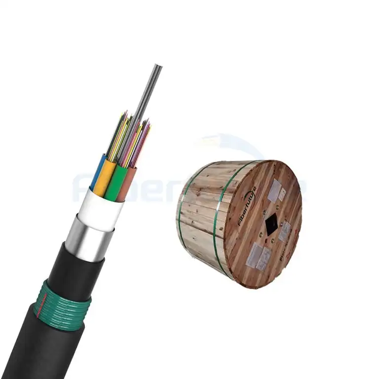 Factory Direct 24 Cores Armored Fiber Optic Cable Outdoor Duct Underground Optical Fiber Cable ...