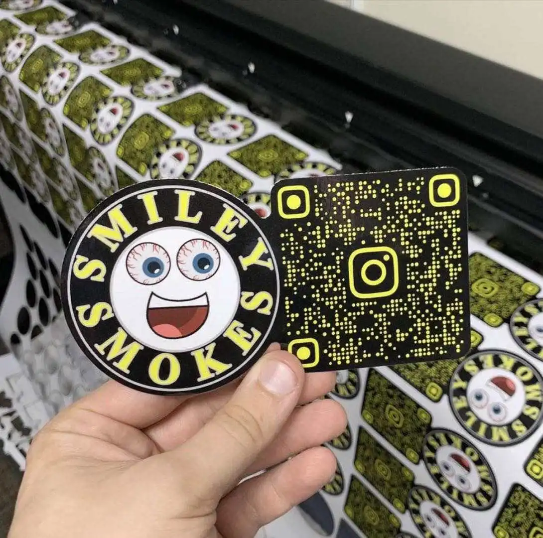 Scratch Proof Uv Printing Self-adhesive Waterproof Vinyl Die Cut Custom ...