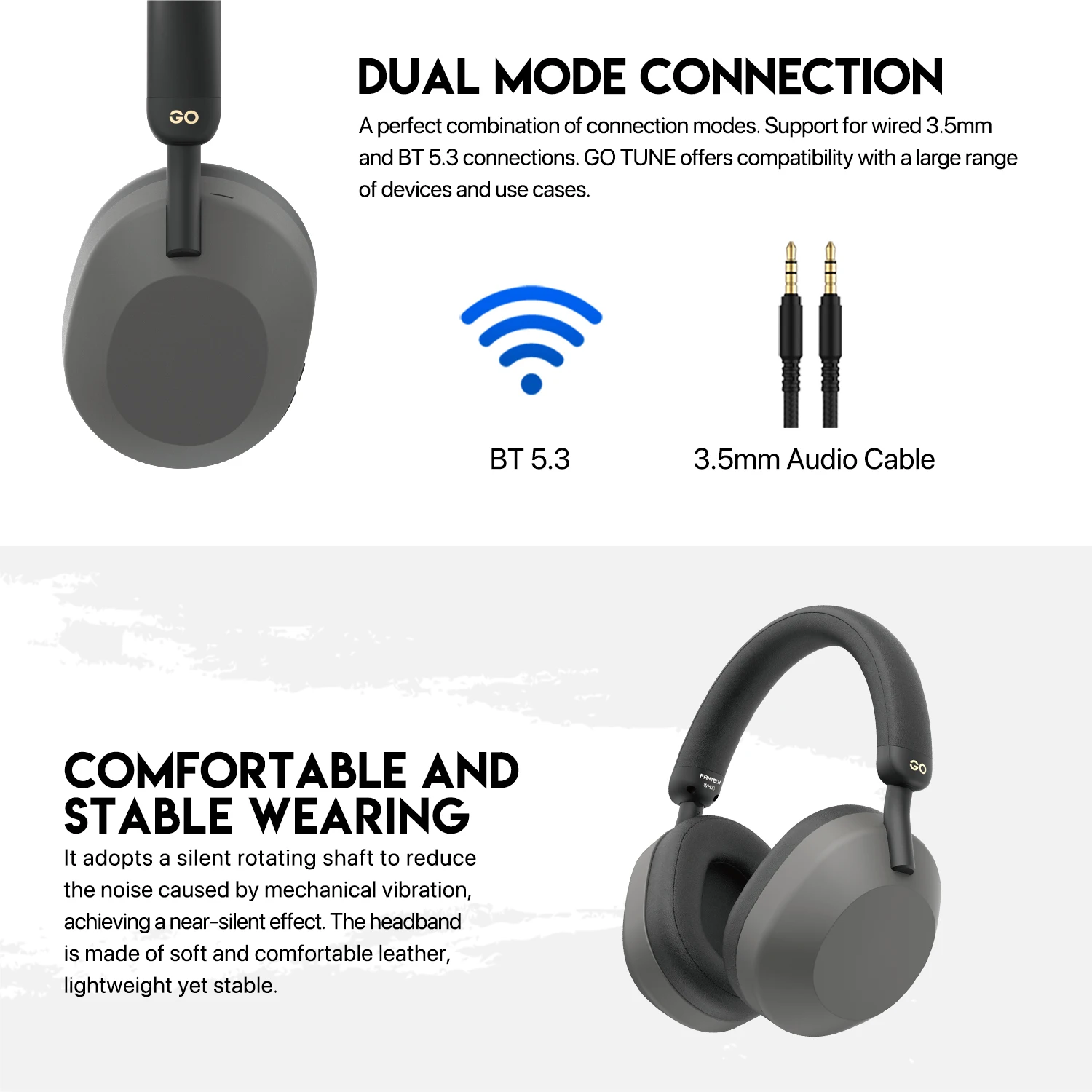 FANTECH WH06 Dual Mode Connection Wireless BT Gaming Headphone
