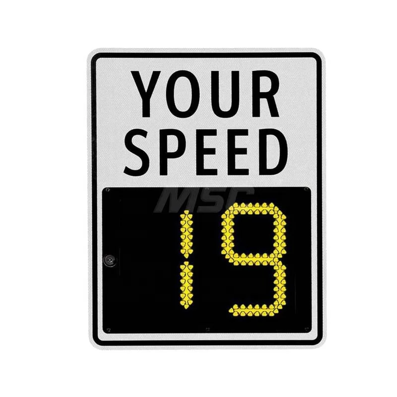 Road Warning Led Solar Radar Speed Limit Sign Led Display Portable ...