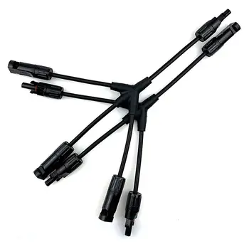 3 In Y Pv Wire Connectors Customized Ip68 Waterproof 6mm2 Extend Solar ...