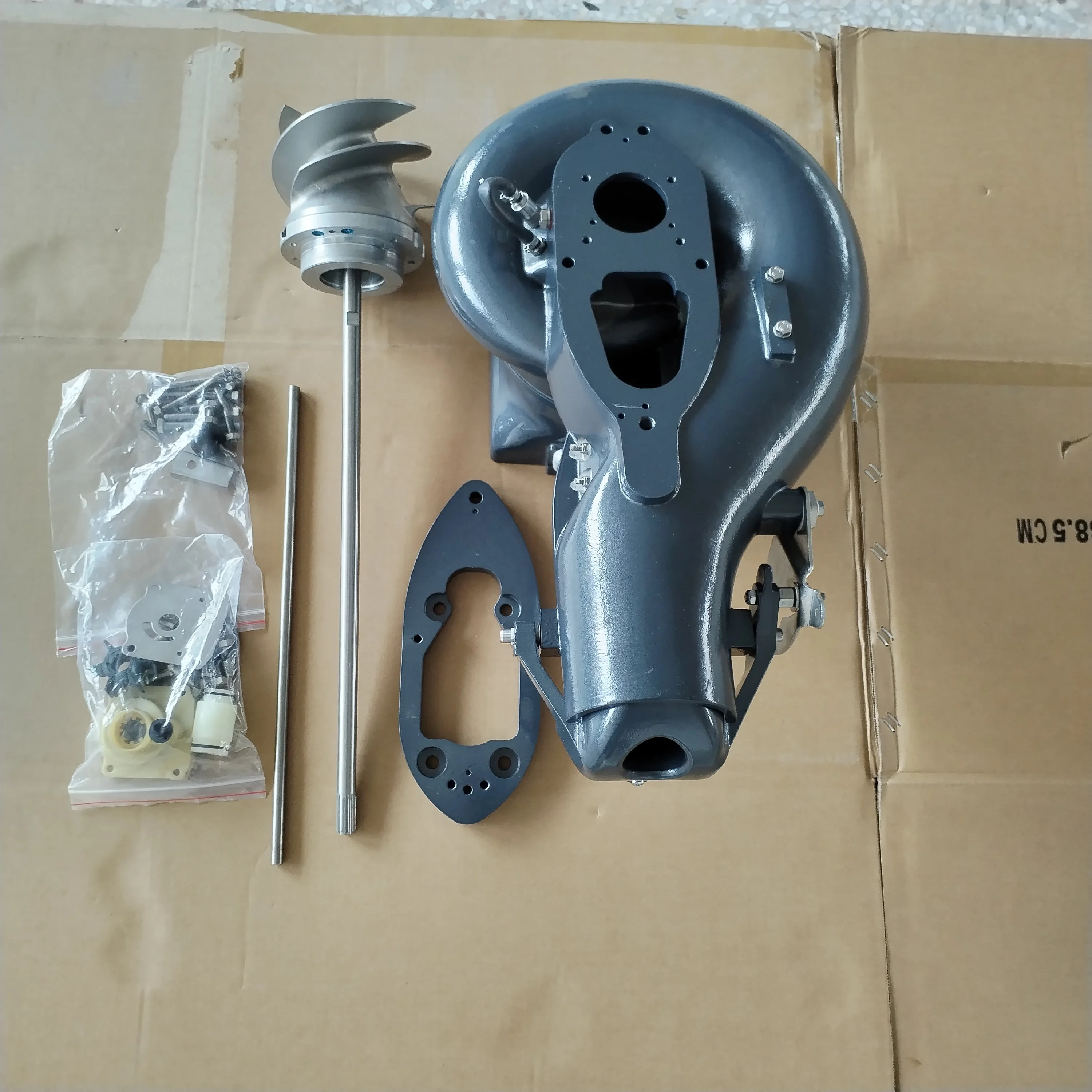 2 Stroke 40HP Outboard Motor - Water Jet Drive Boat Engine for Fishing ...