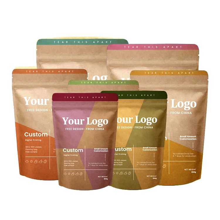 Luxury Sachet Plastic Powder Packaging Biodegradable Paper Bags With ...