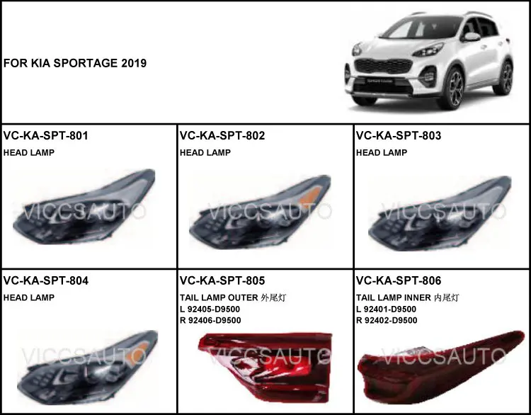 OEM 86511-D9500适用于起亚SPORTAGE 2019汽车前保险杠| Alibaba.com