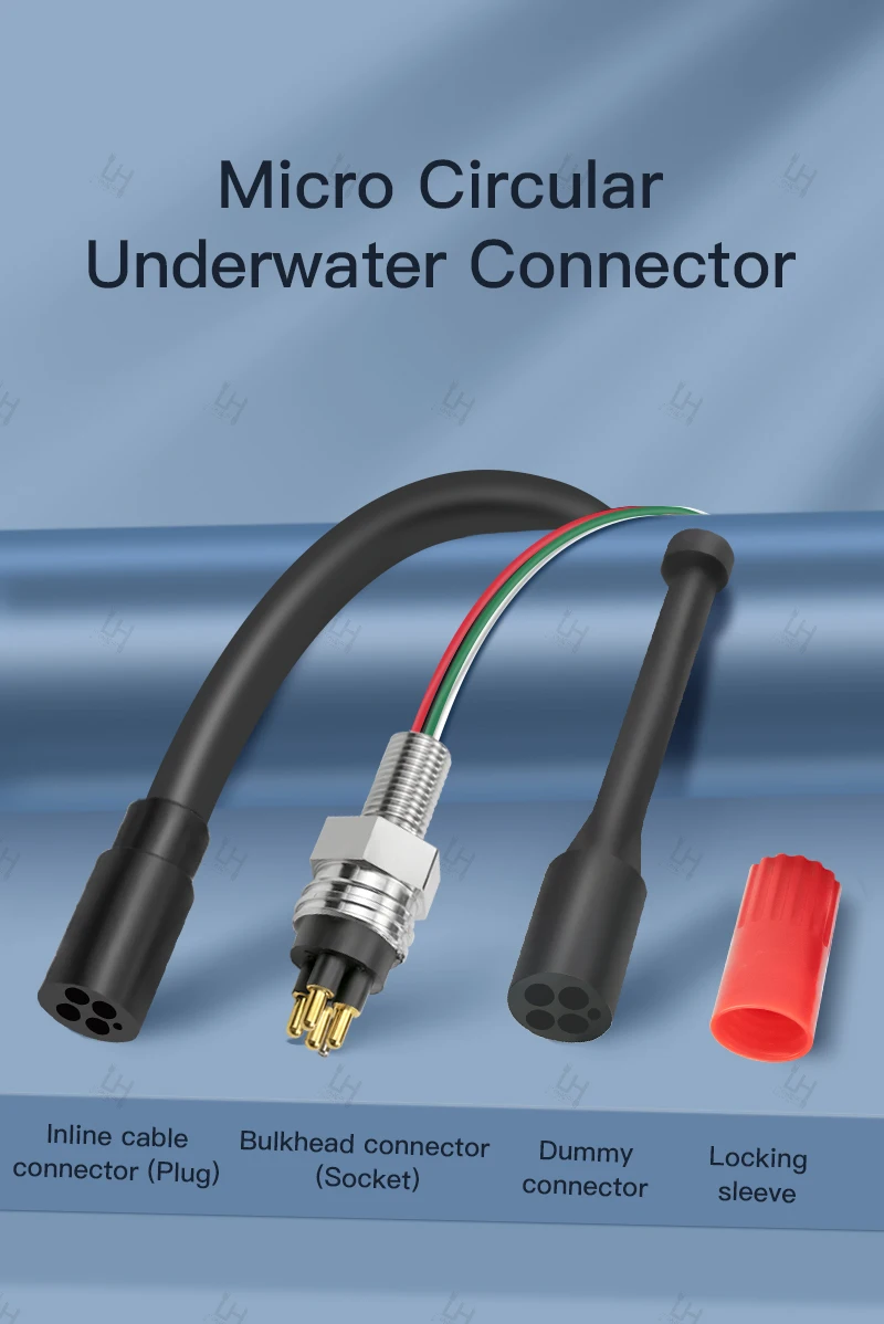 4 Pin MCIL4M Power Cable Subconn - Watertight Connectors