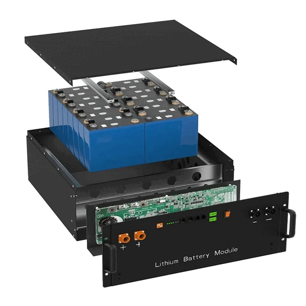 Racked Mounted Lifepo4 Battery Lithium Ion Rechargeable Batteries 48v ...