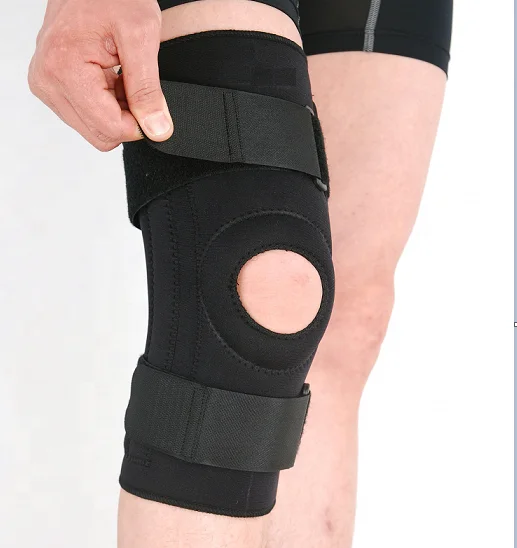 High Quality Adjustable Black Neoprene Arthritis Hinged Knee Support ...