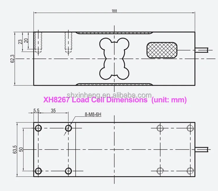 188mm Long 100kg 300kg 500kg Aluminum Single Point Brick Load Cell For ...