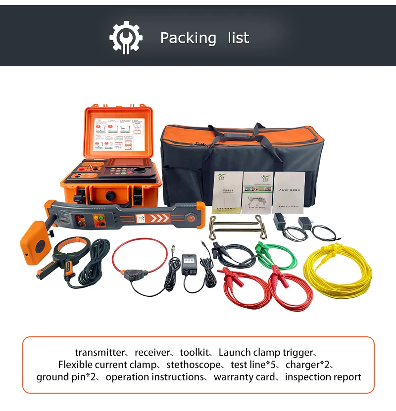Underground Cable Tracker Multi Frequency Underground Pipe Detector ...