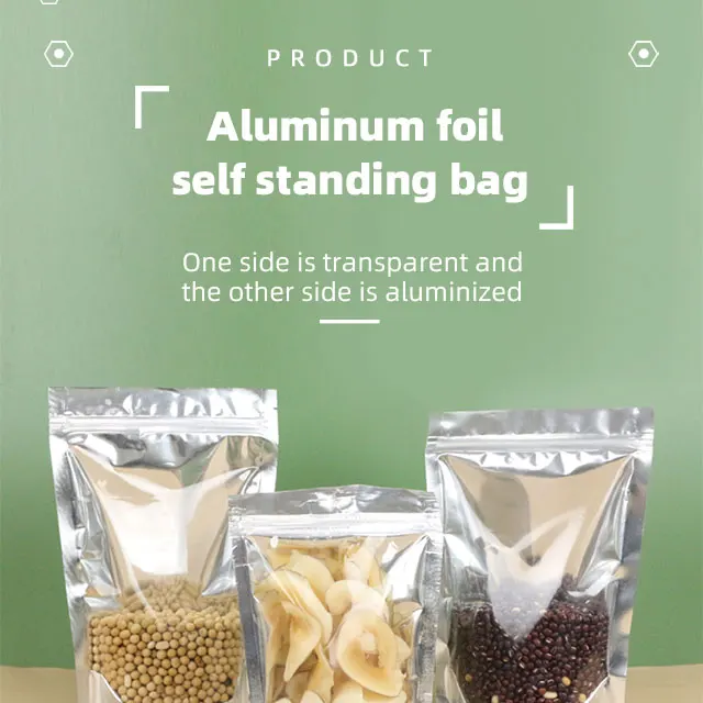 Self-sealing Packaging Bright Silver Film Custom Double-sided Self ...