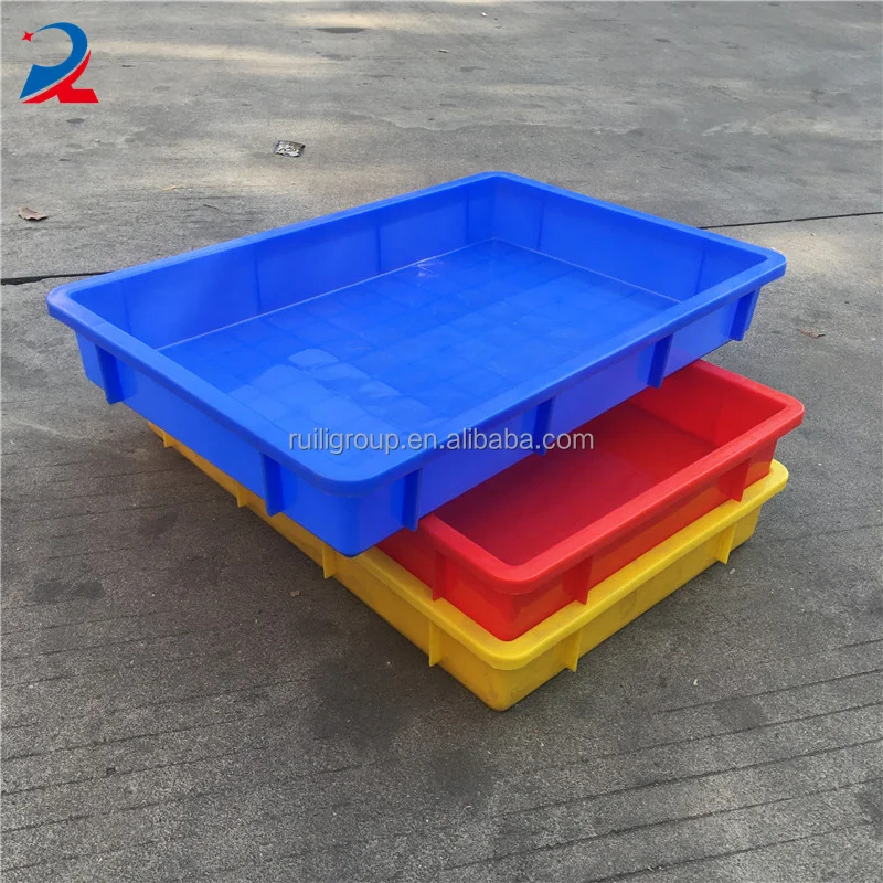 Factory Stackable Plastic Fast Food Serving Tray Biscuit Crate Reagent ...