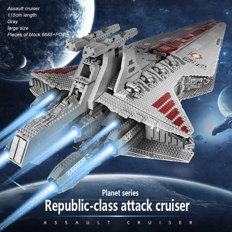 Moc Super Star Destroyer Venator-class Republic Attack Cruiser Building ...